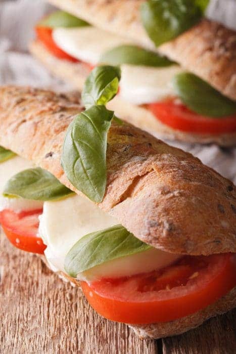 Caprese Sandwich Recipe- All She Cooks