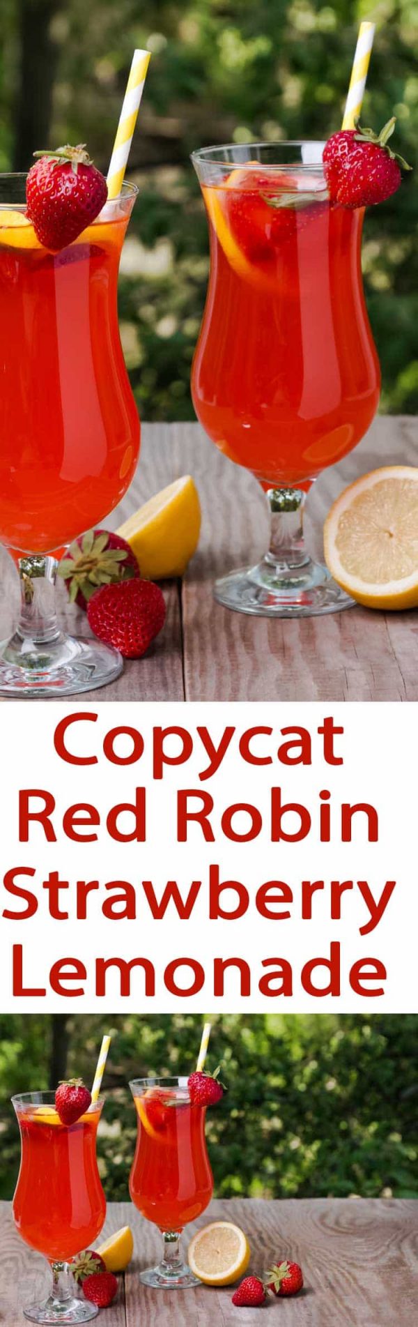 Copycat Red Robin Strawberry Lemonade Recipe - All She Cooks