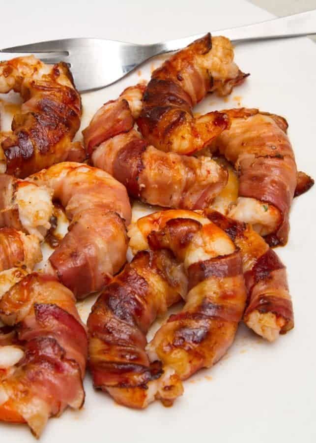 Broiled Shrimp and Bacon Wrappers - Bacon Wrapped Shrimp Recipe - All ...