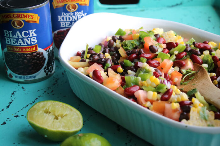 Cowboy Caviar - An Easy Corn and Bean Salad or Dip Recipe - All She Cooks