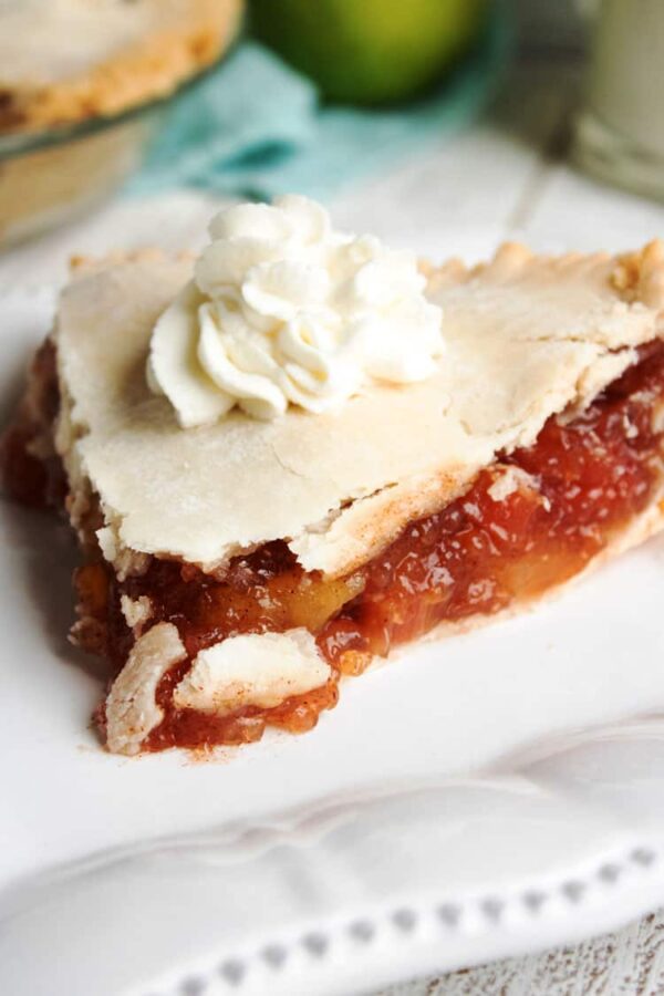 Apple Rhubarb Pie - All She Cooks