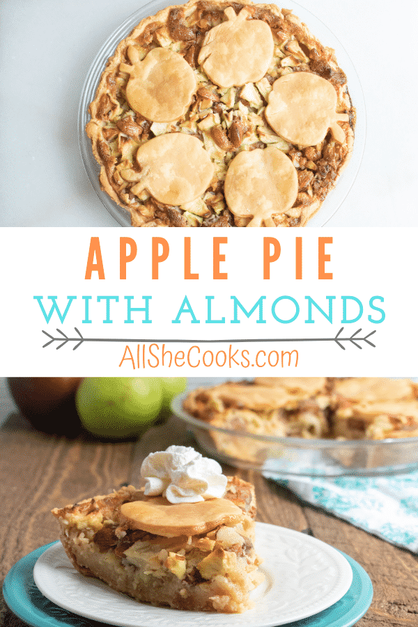 Simple Apple Pie Recipe with Almonds - All She Cooks