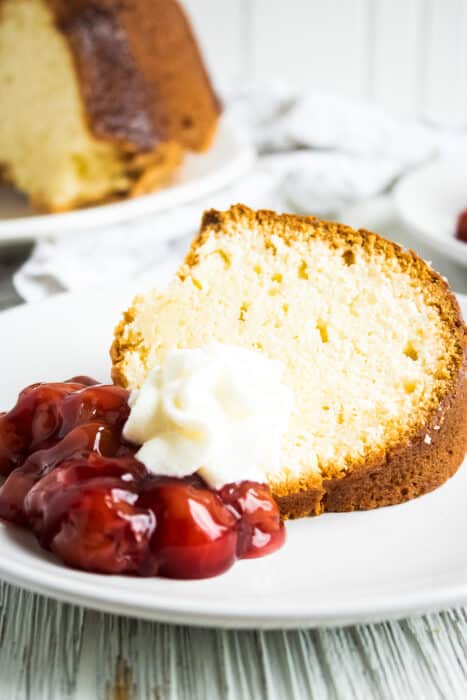 Cream Cheese Pound Cake - Easy Dessert - All She Cooks