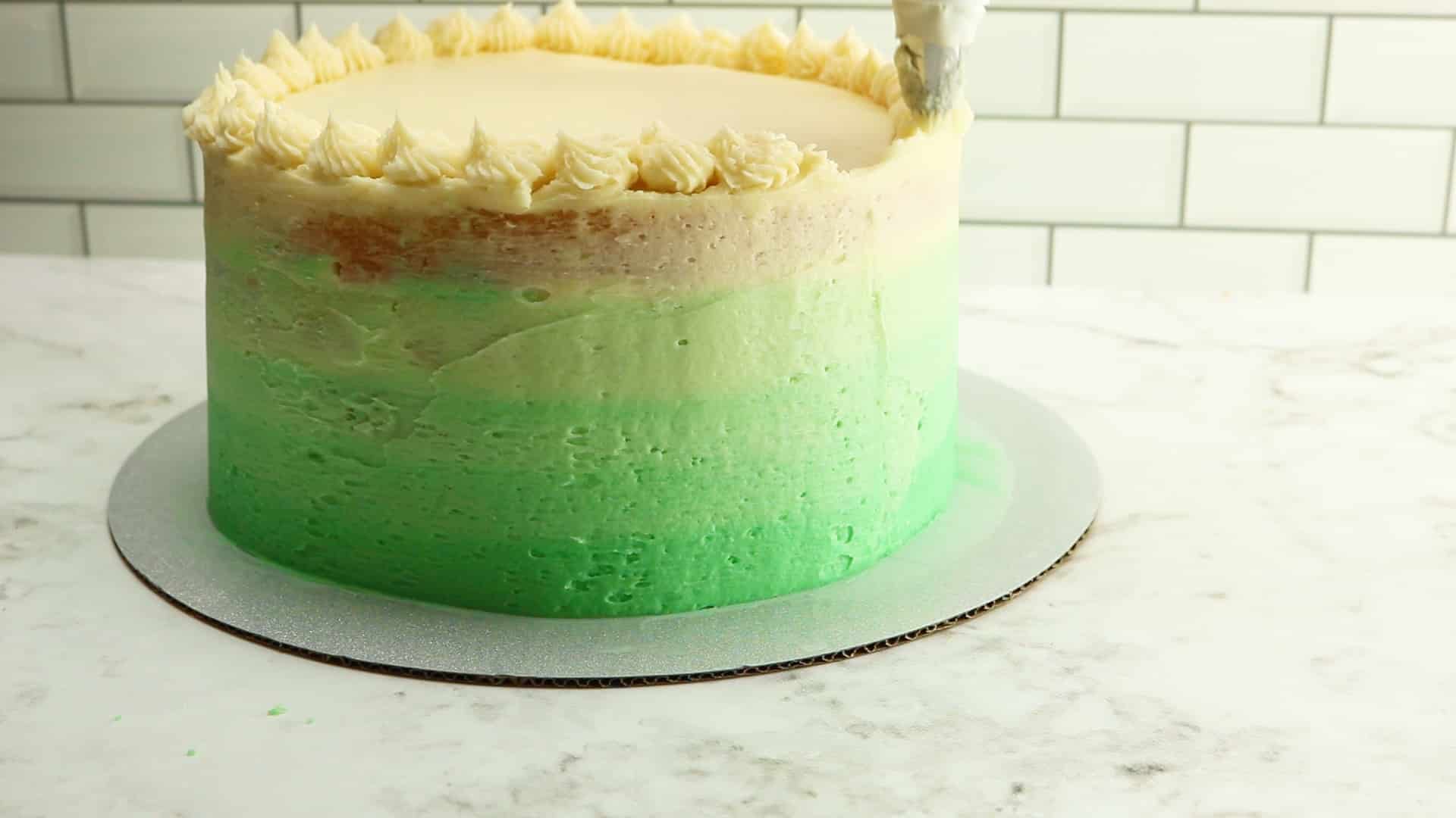 How to Make an Ombre Cake and Ombre Frosting - Easy Directions