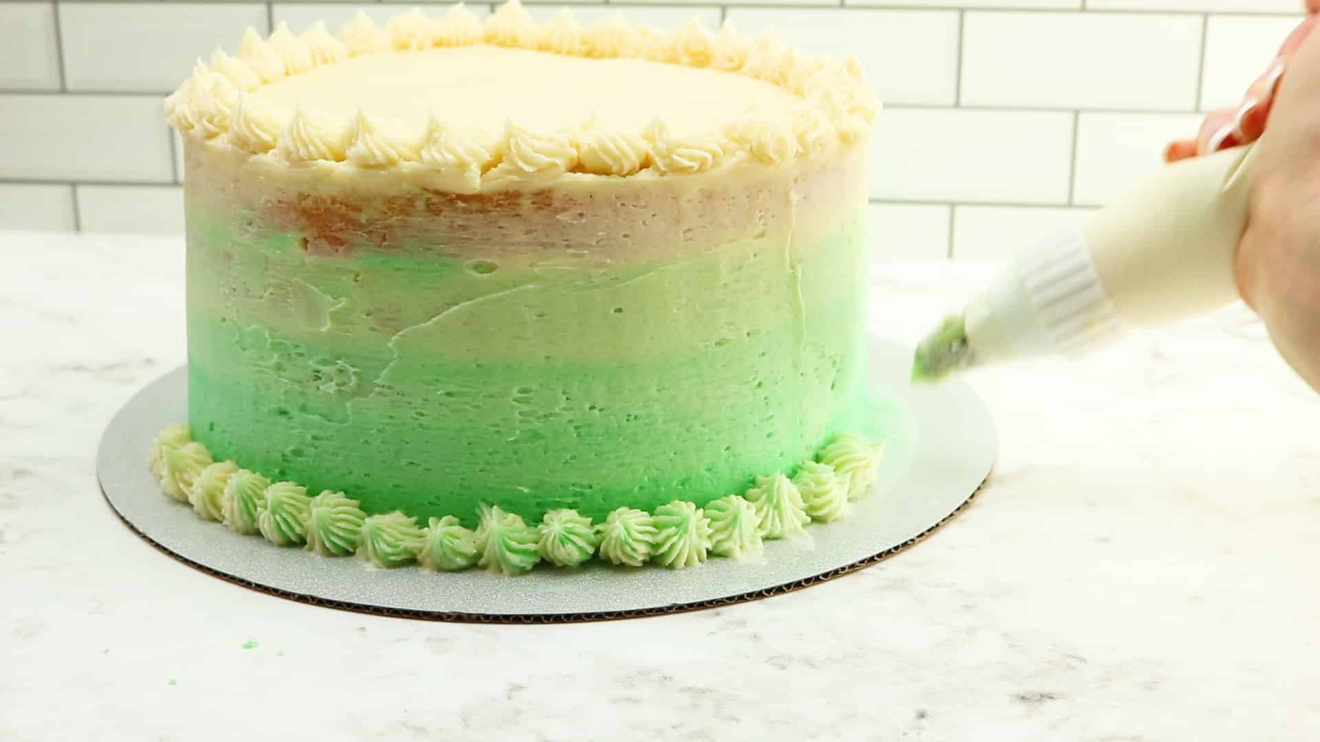 How to Make an Ombre Cake and Ombre Frosting - Easy Directions