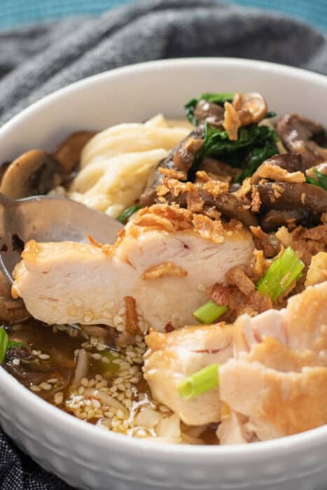 Chicken Ramen - Spicy and Simple - All She Cooks