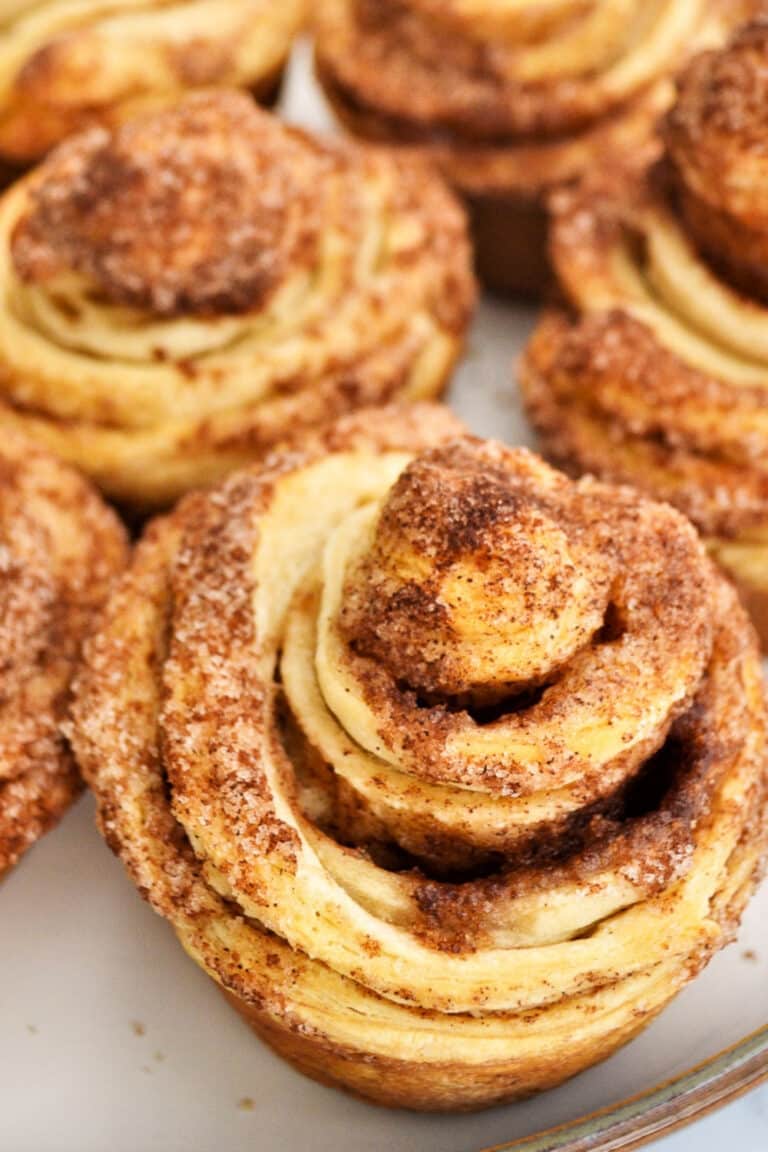 Cinnamon Sugar Cruffins - All She Cooks