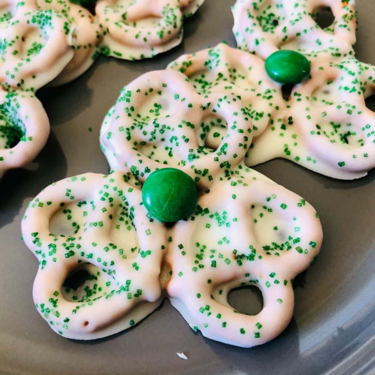 Shamrock Pretzels | St. Patrick's Day | All She Cooks