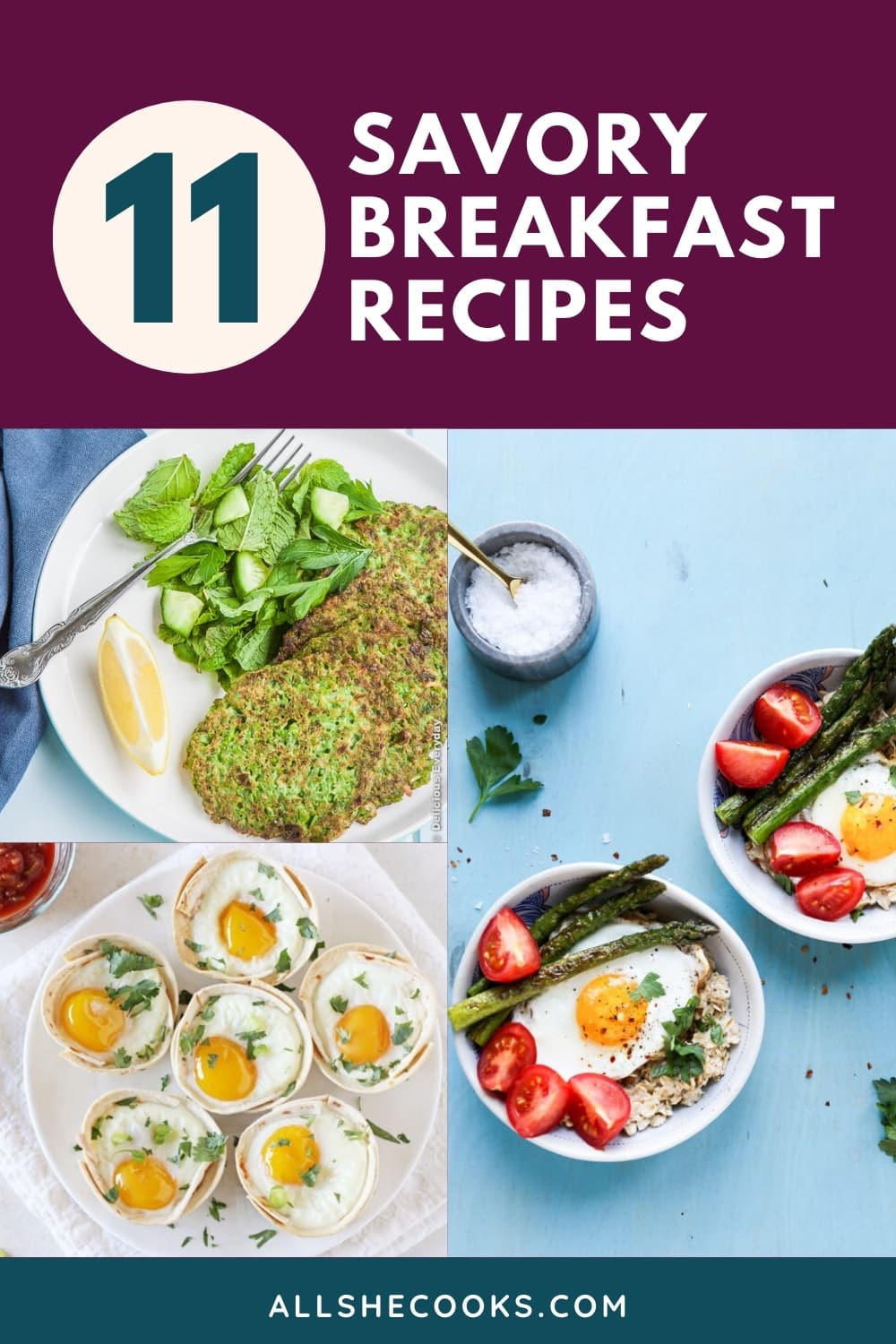 Savory Breakfast Ideas - 11 Quick & Easy! - All She Cooks