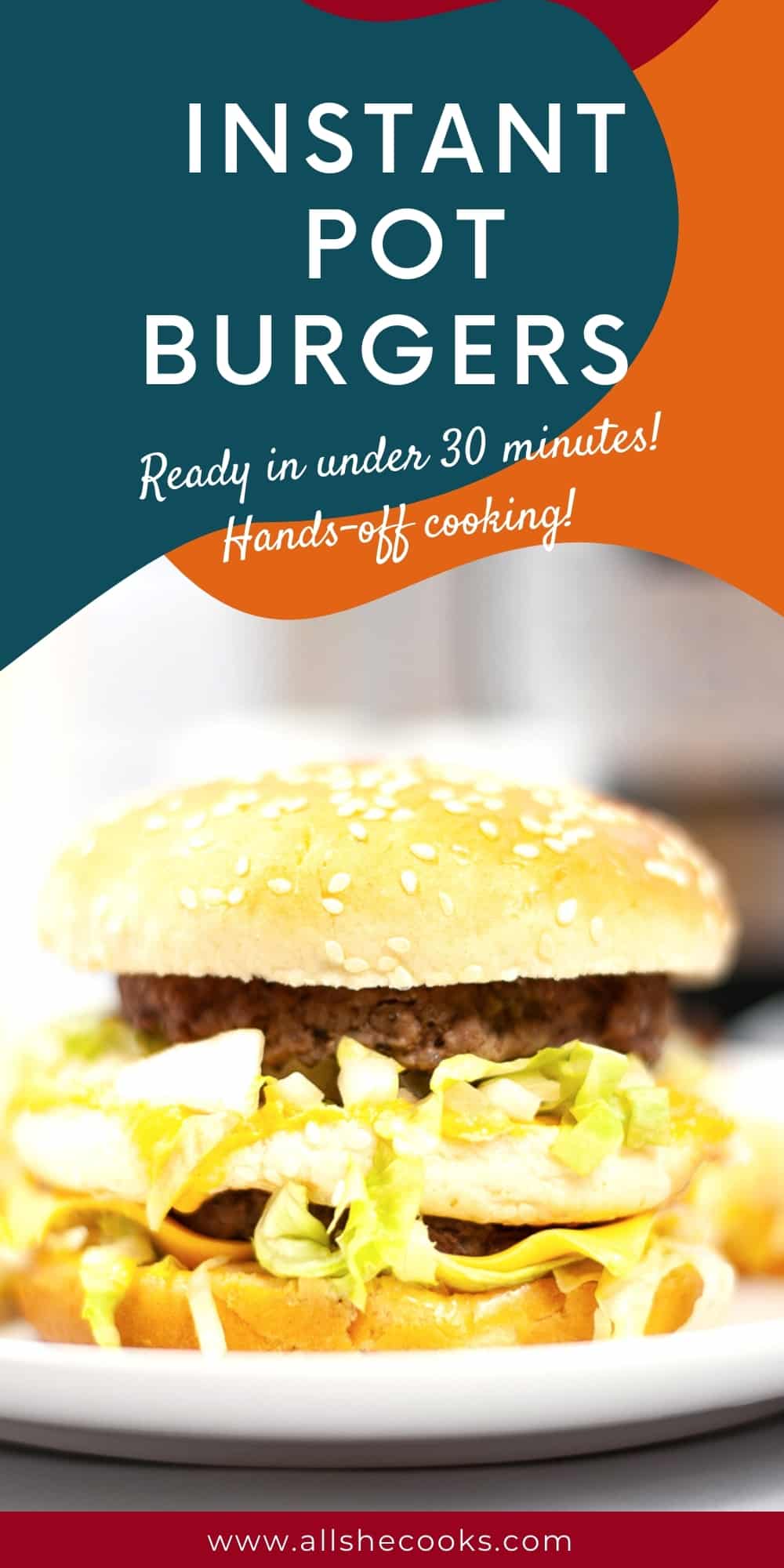 Instant Pot Burgers - No Grill Needed - All She Cooks