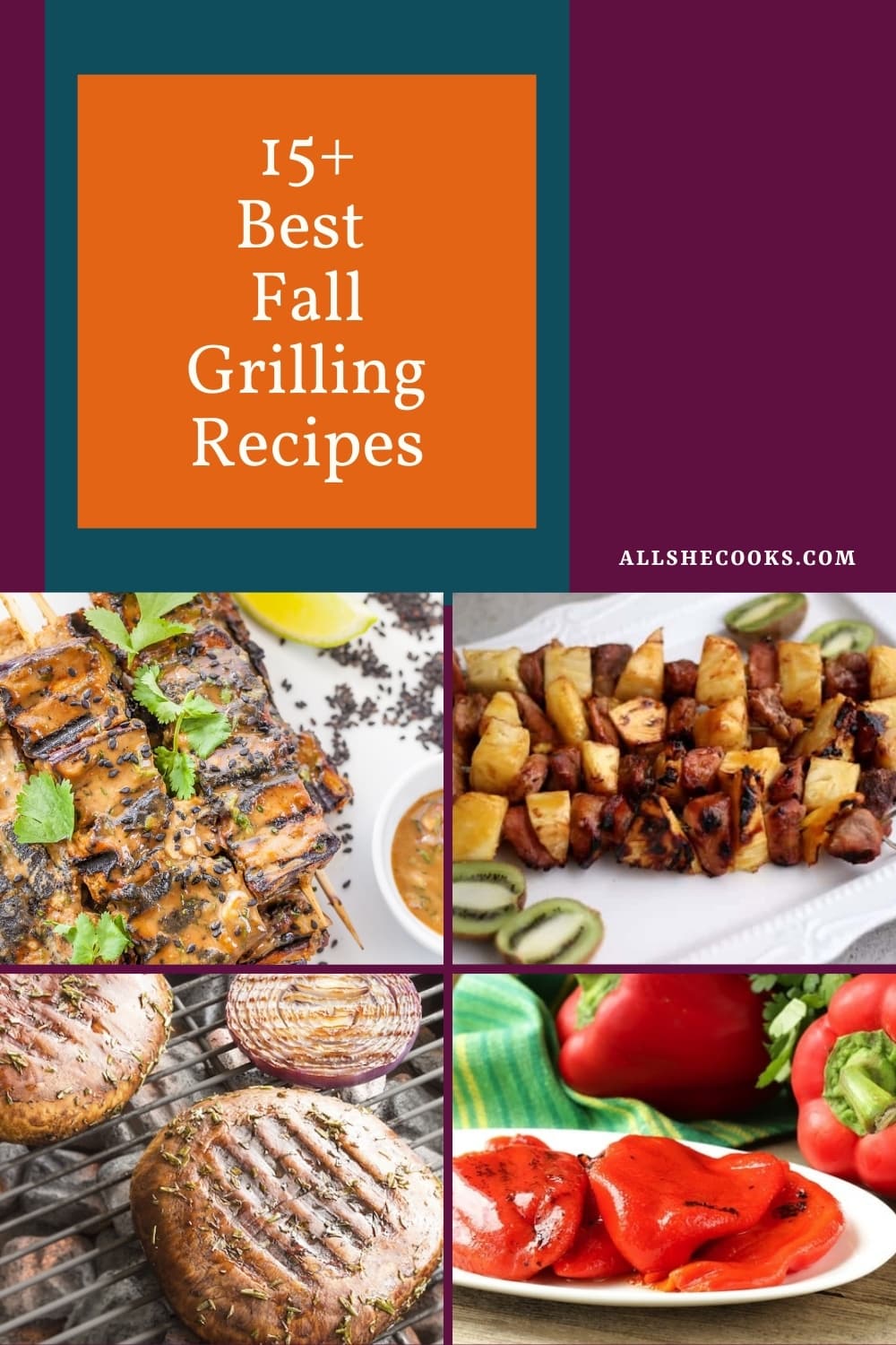15+ Best Fall Grilling Recipes - Meat & Veggies - All She Cooks