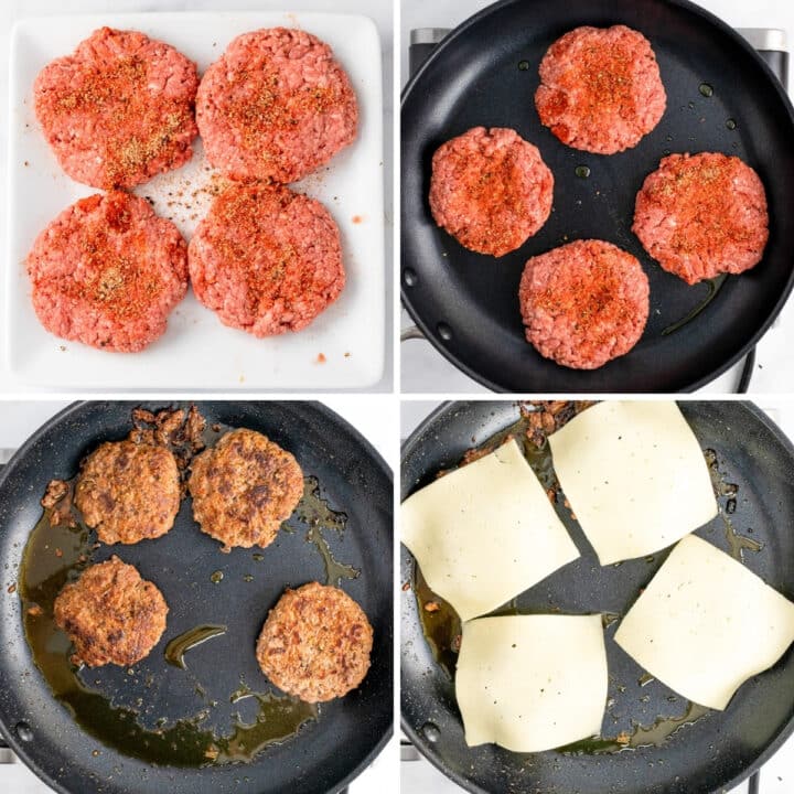 How to Make Burgers on the Stove - All She Cooks