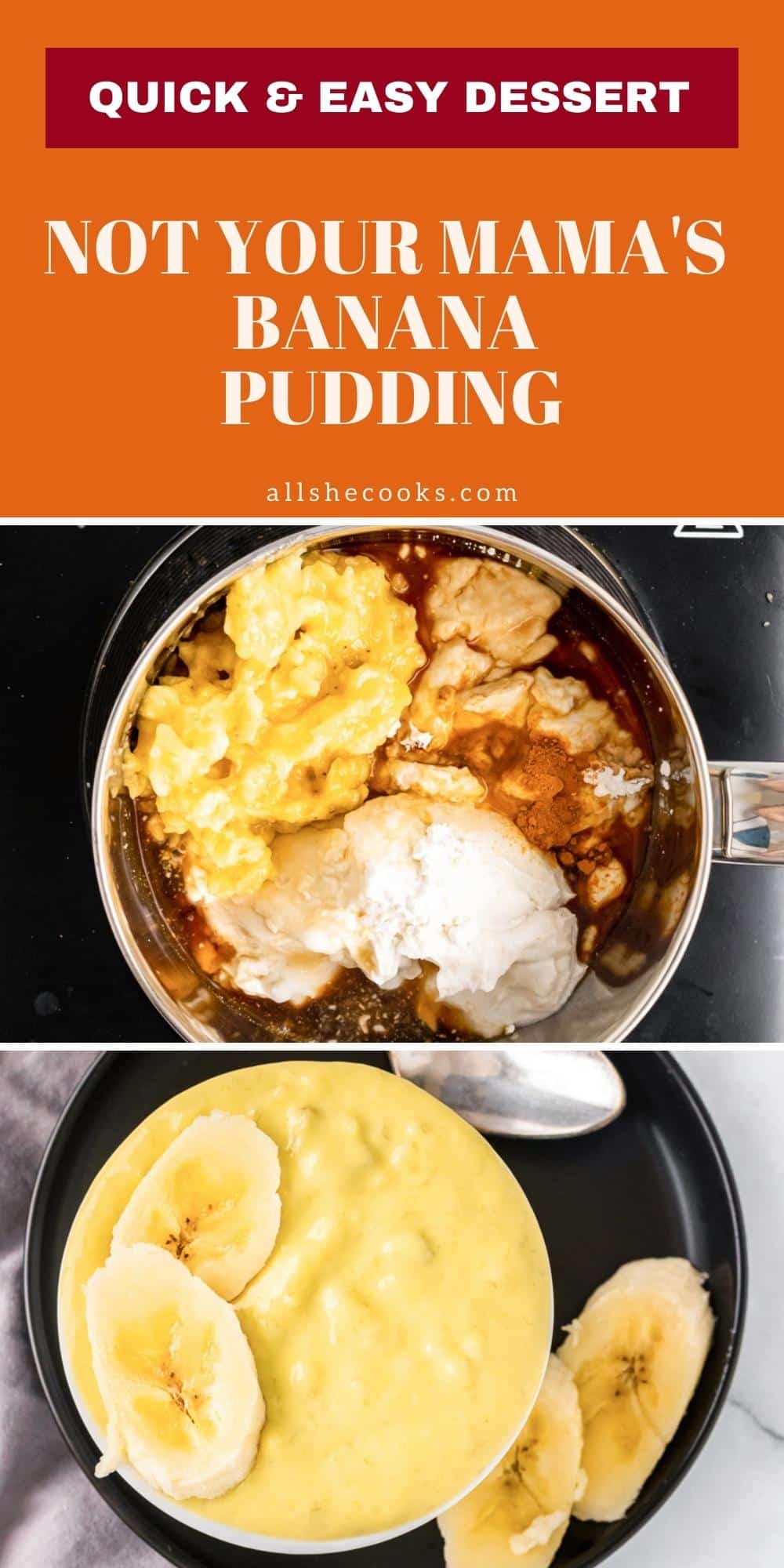 Not Your Mama's Banana Pudding - All She Cooks