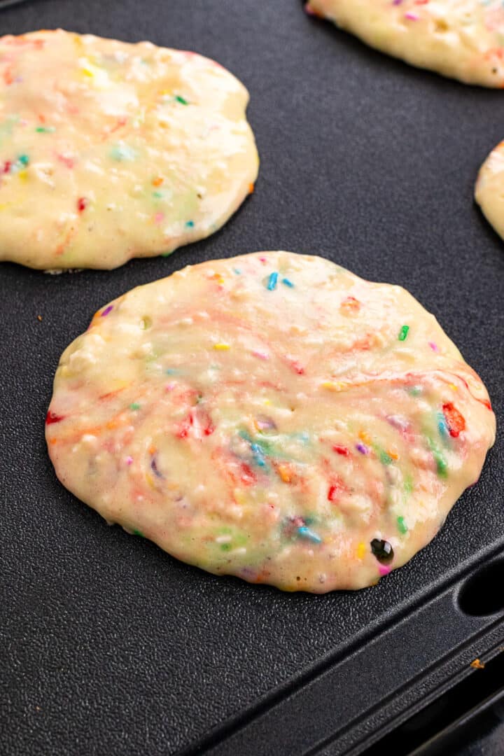 Funfetti Pancakes - All She Cooks