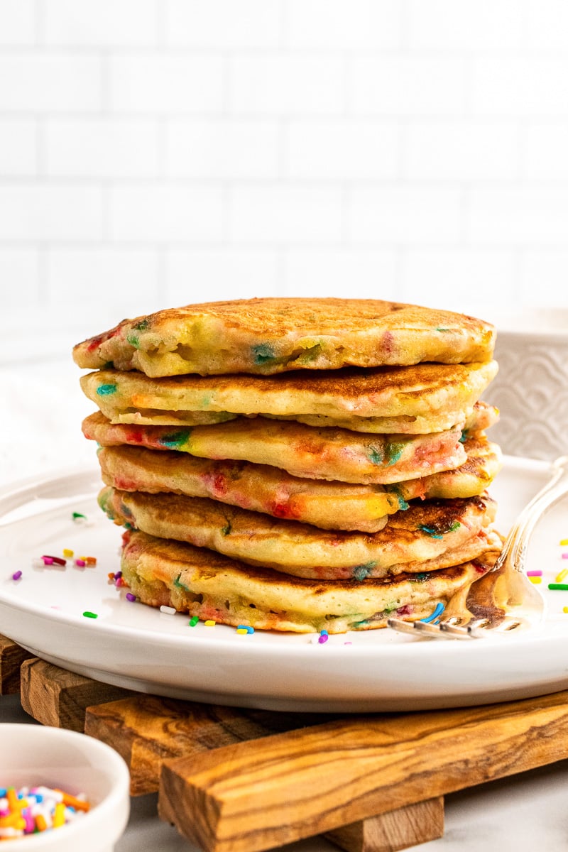 Funfetti Pancakes - All She Cooks