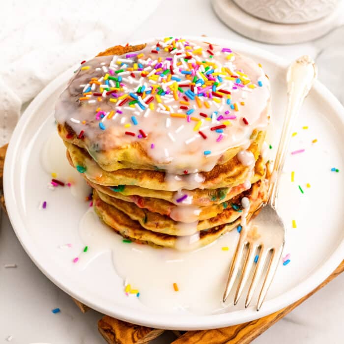 Funfetti Pancakes - All She Cooks
