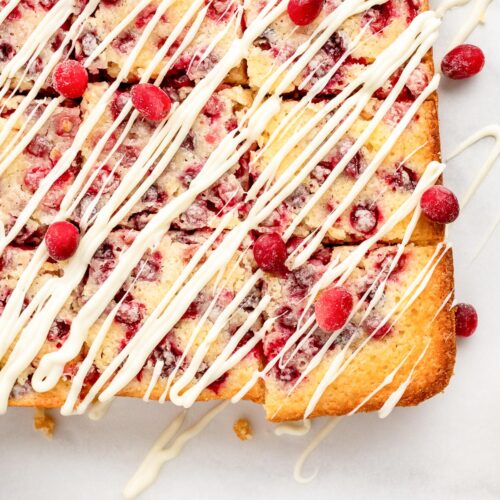 Cranberry Lemon Bars - All She Cooks
