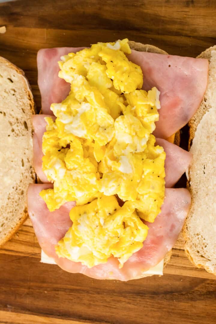 Moons Over My Hammy (Denny's Copycat Recipe) - All She Cooks