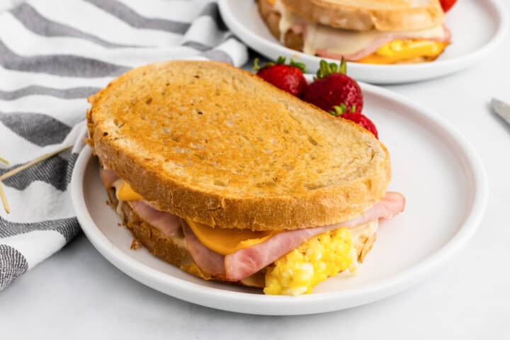 Moons Over My Hammy (Denny's Copycat Recipe) - All She Cooks