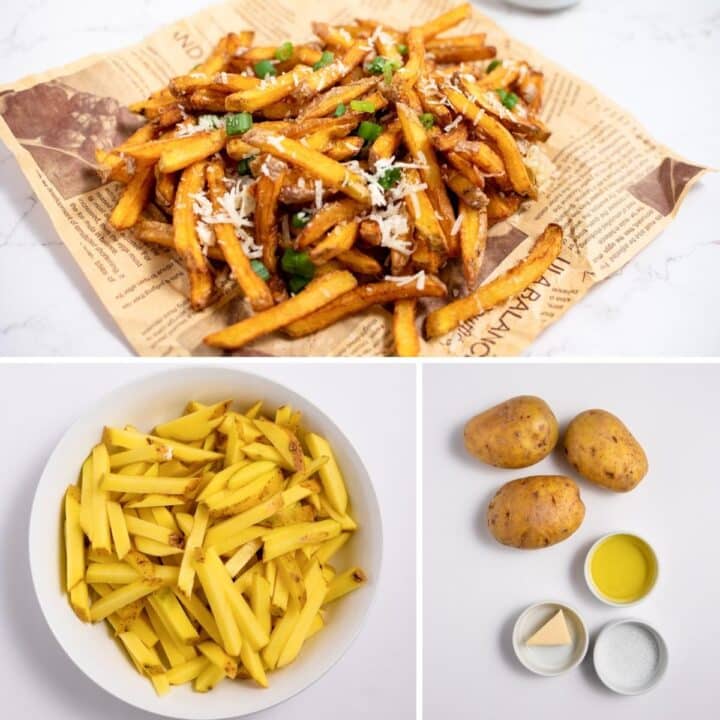 Parmesan Truffle Fries - All She Cooks