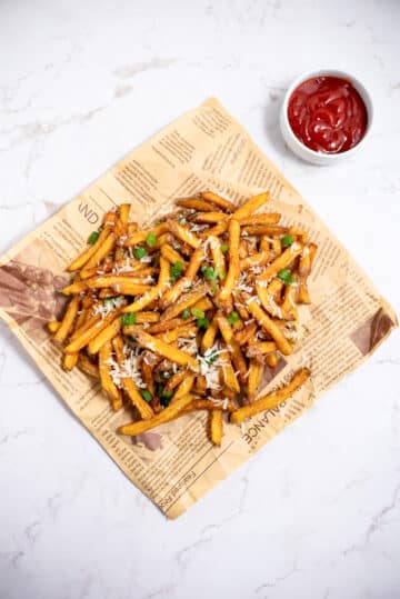 Parmesan Truffle Fries - All She Cooks