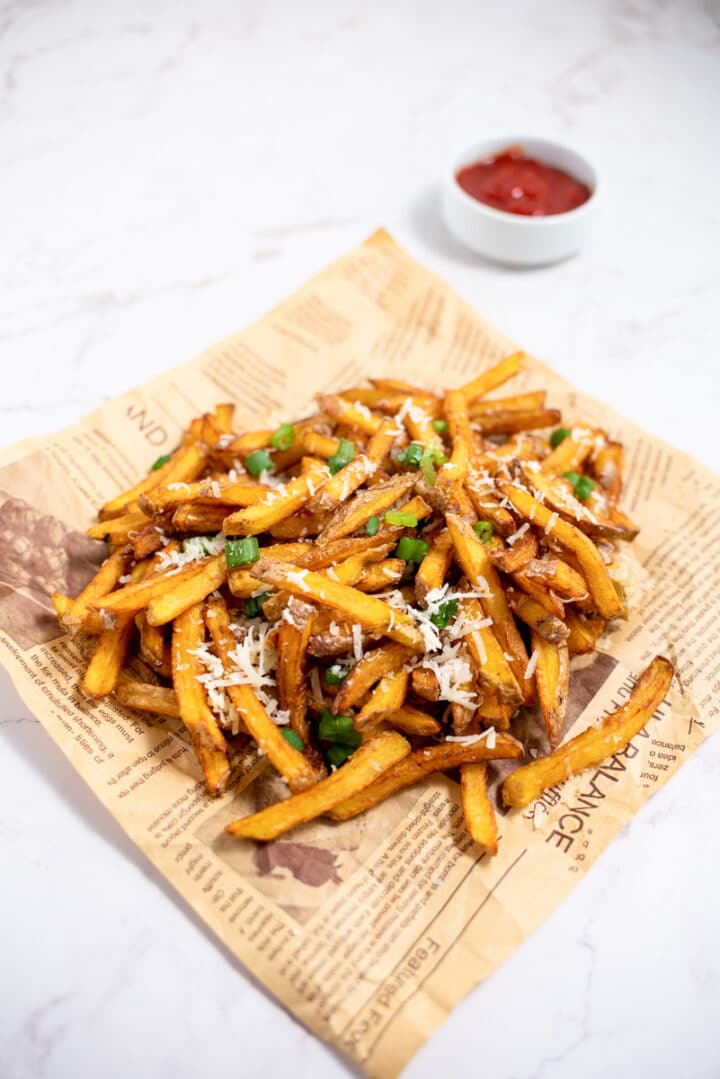 Parmesan Truffle Fries - All She Cooks
