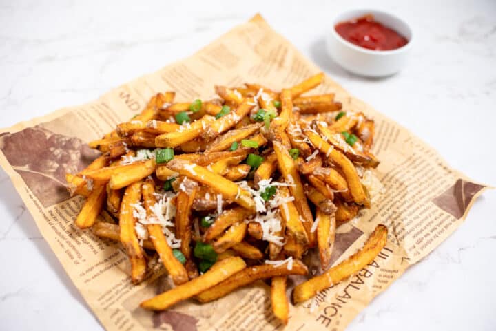 Parmesan Truffle Fries - All She Cooks