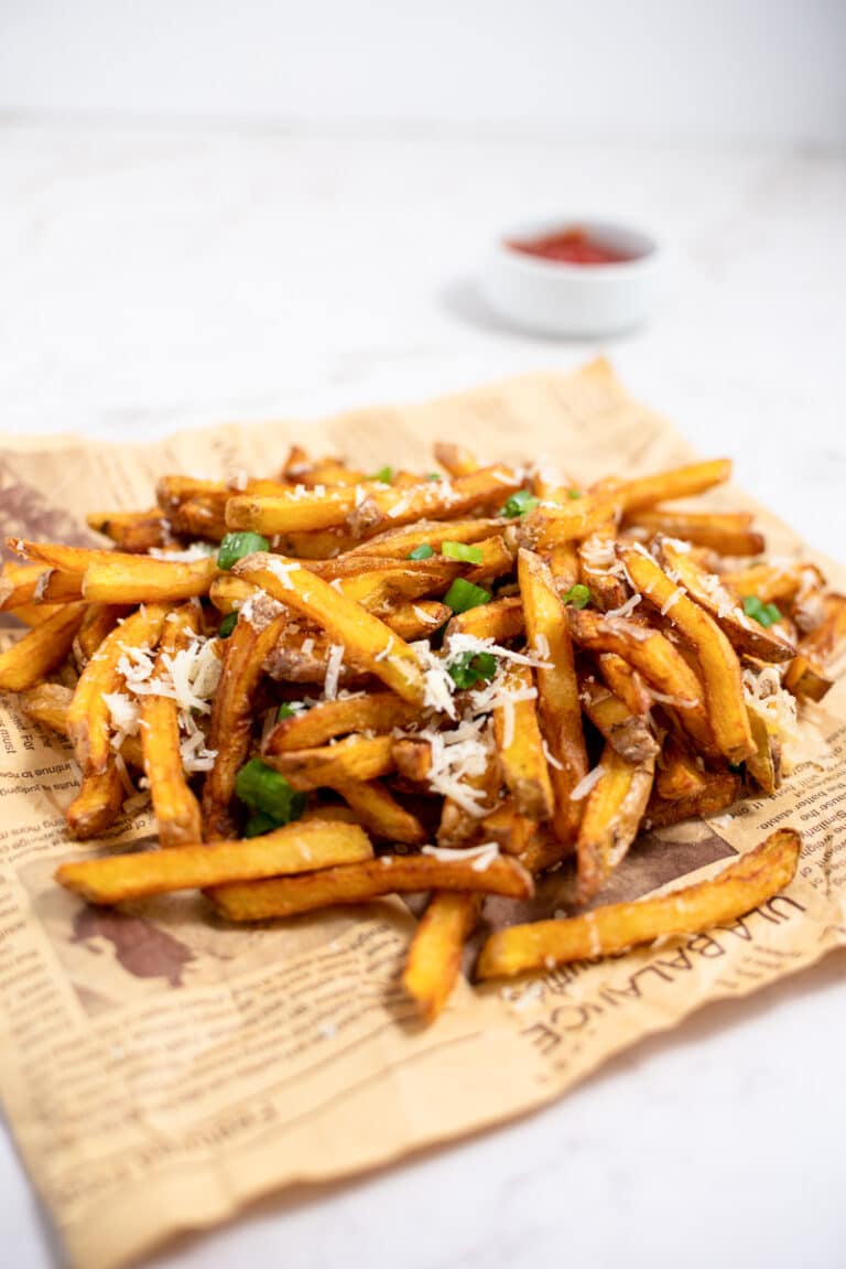 Parmesan Truffle Fries - All She Cooks
