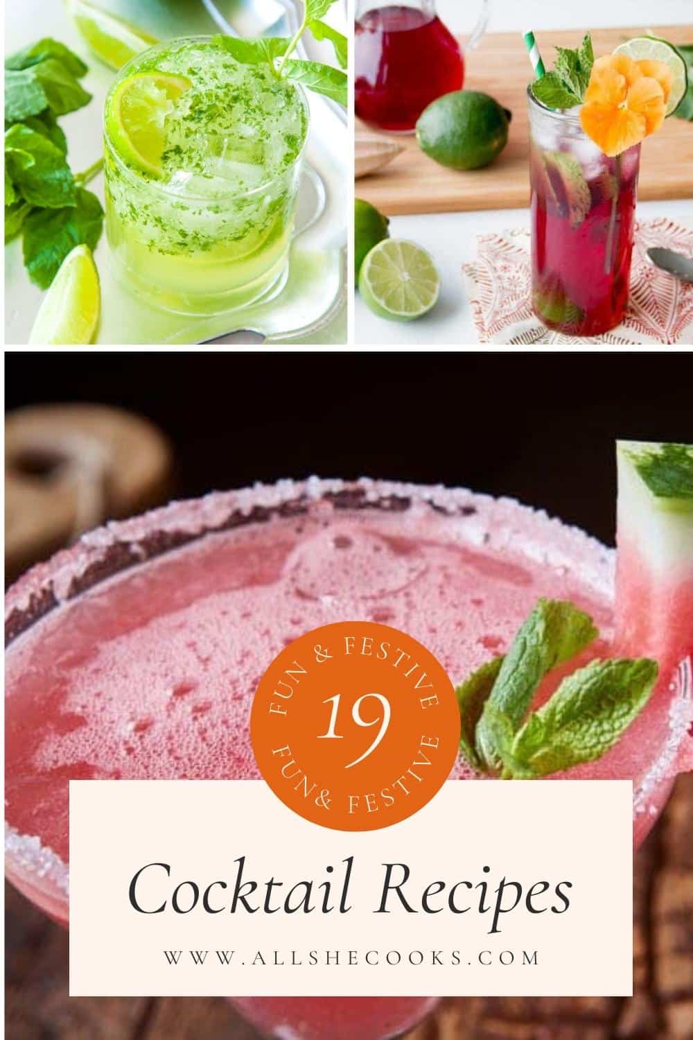 19 Fun & Festive Cocktail Recipes - All She Cooks