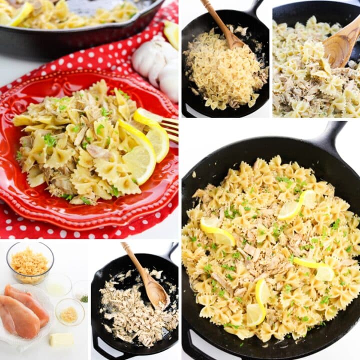 30-Minute Garlic Chicken Pasta - All She Cooks