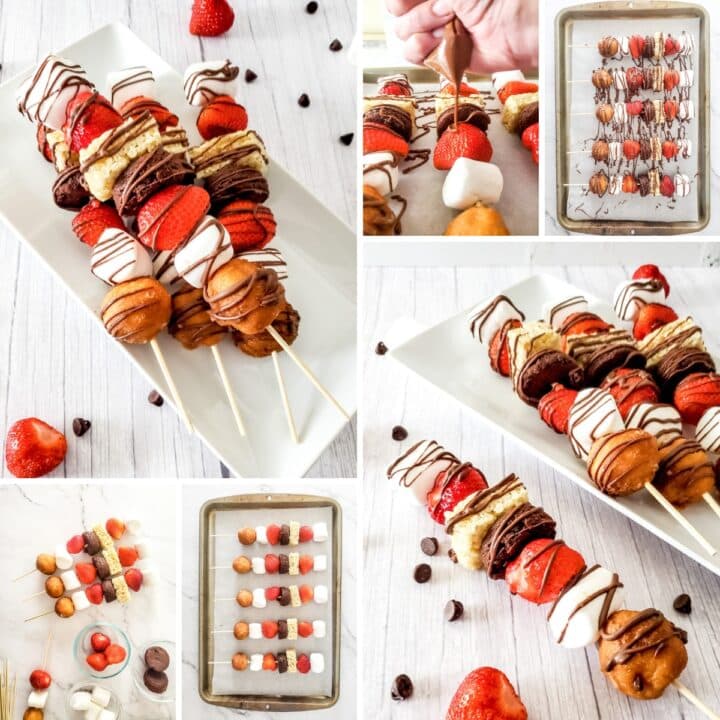 Dessert Kabobs - Dessert on a Stick - All She Cooks