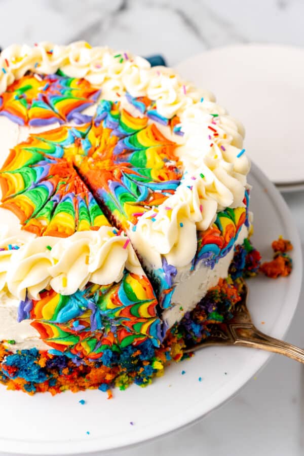 Tie Dye Cake - All She Cooks