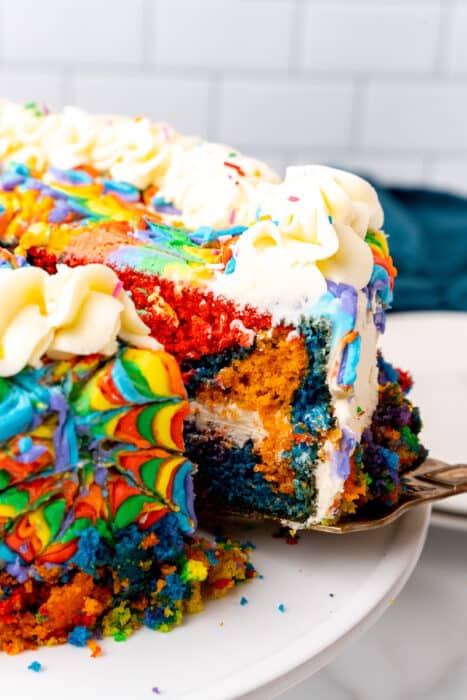 Tie Dye Cake - All She Cooks