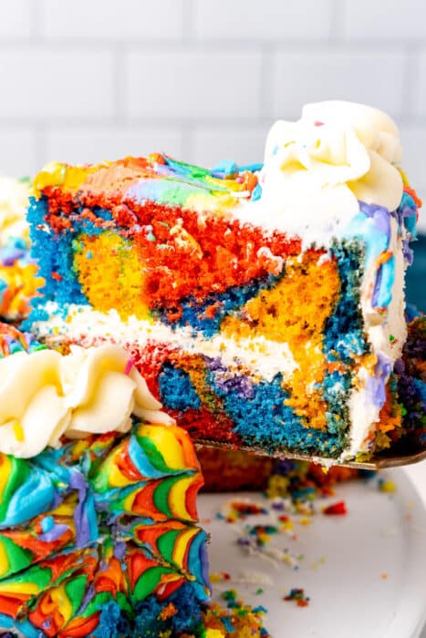Tie Dye Cake - All She Cooks