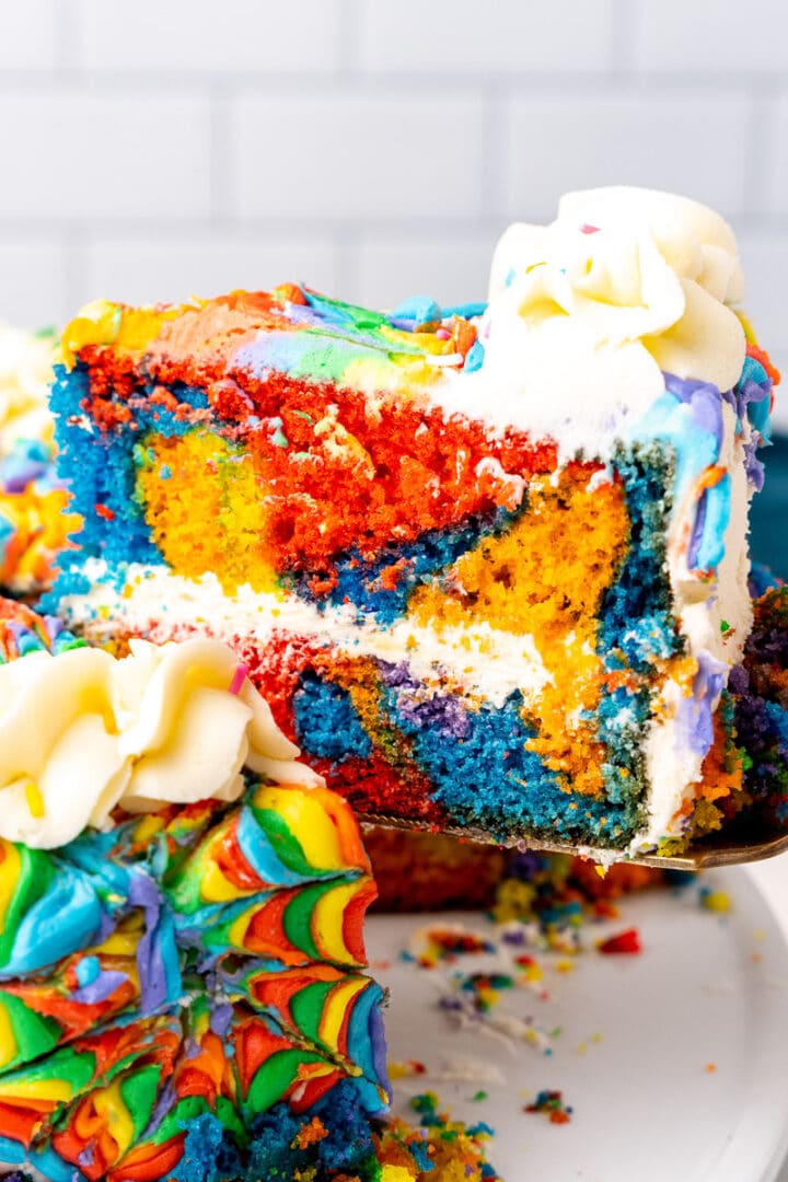 Tie Dye Cake - All She Cooks