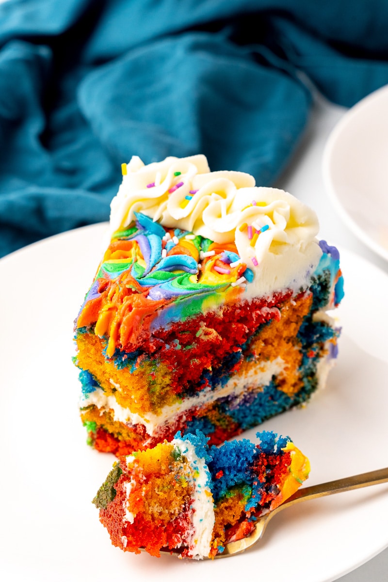 Tie Dye Cake - All She Cooks