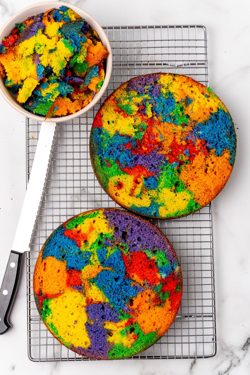 Tie Dye Cake - All She Cooks