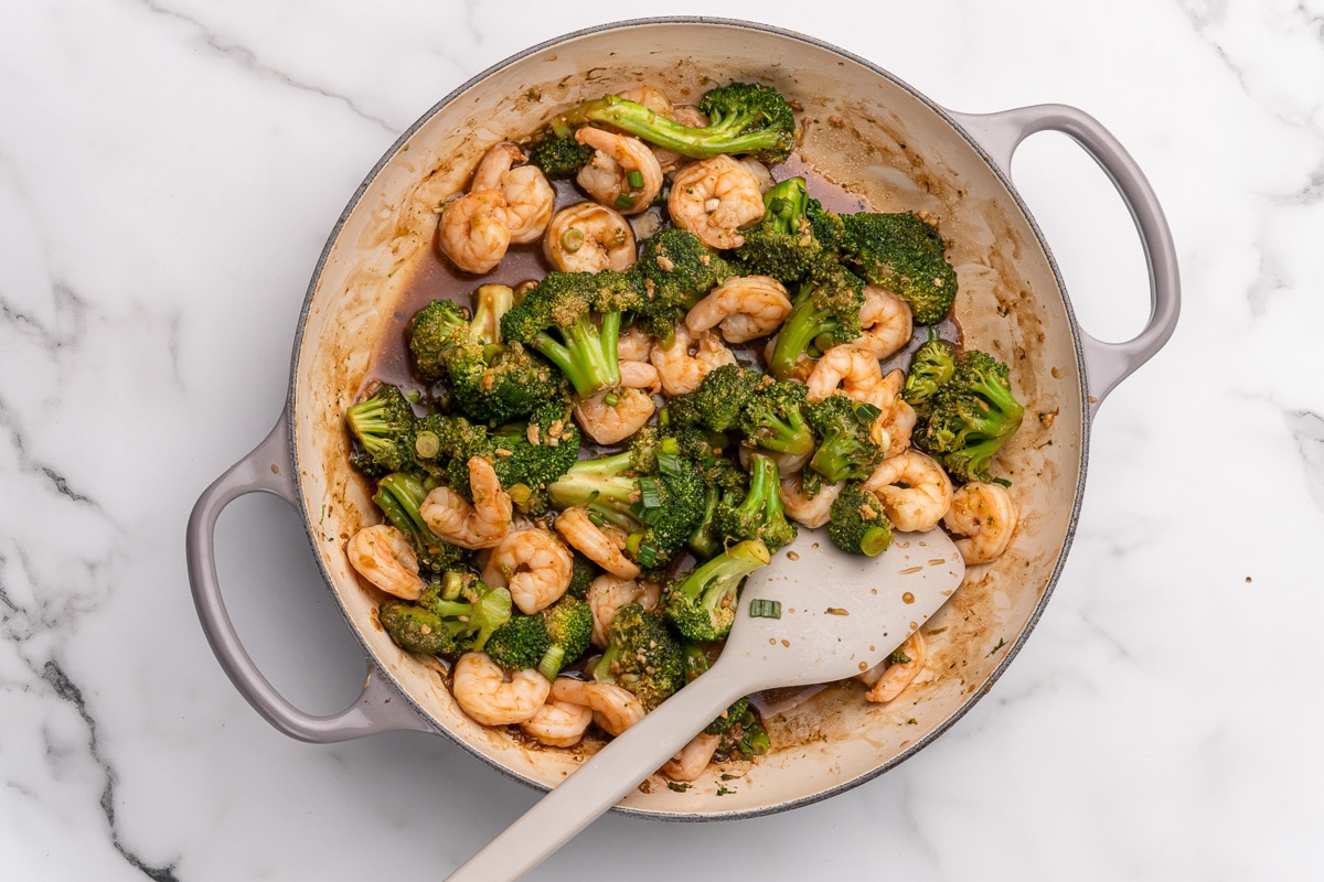Shrimp and Broccoli Stir Fry - All She Cooks