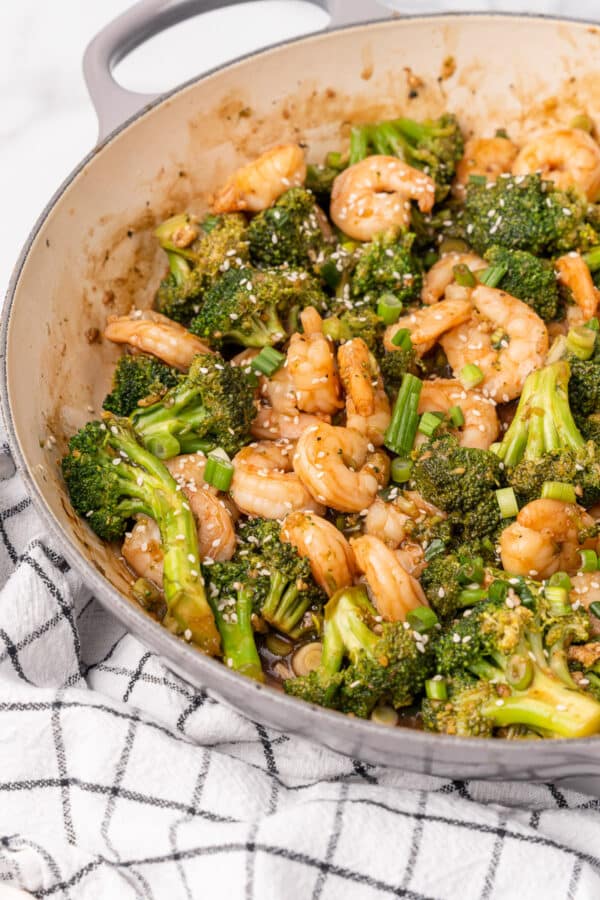 Shrimp and Broccoli Stir Fry - All She Cooks