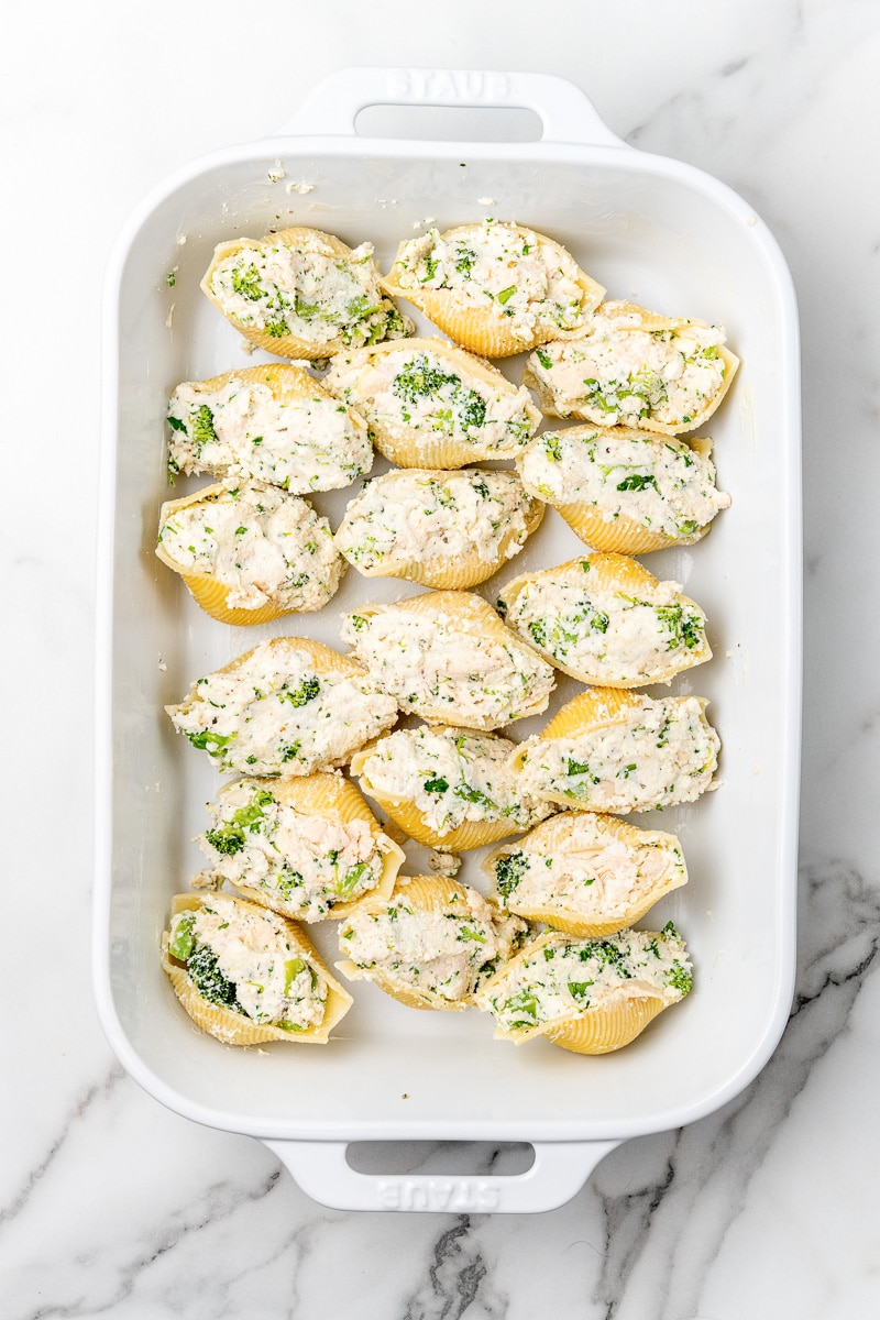 Chicken Stuffed Shells – Crazy Easy! - All She Cooks