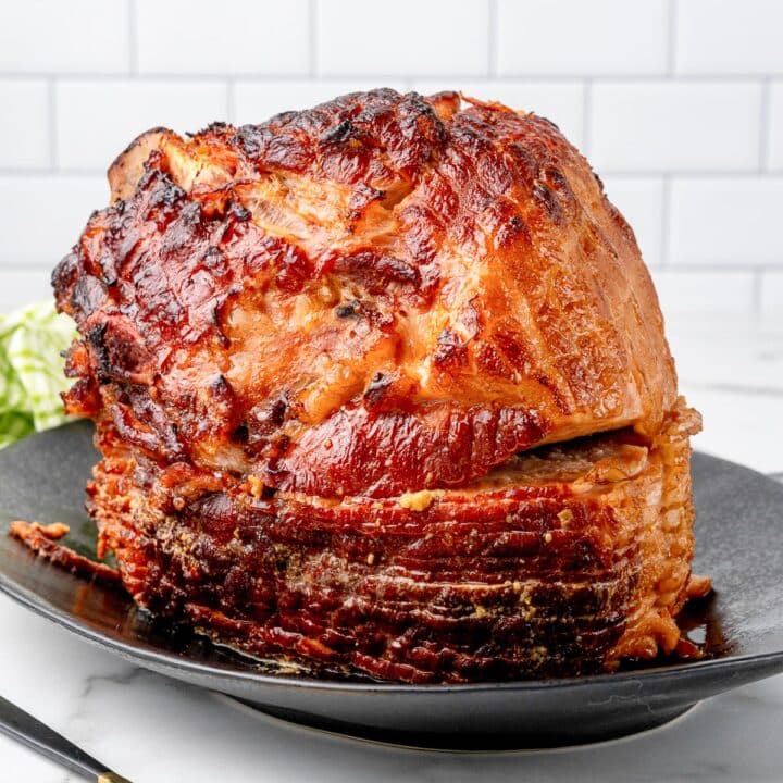Easy 3 Ingredient Glazed Ham - Perfect for Holidays! - All She Cooks