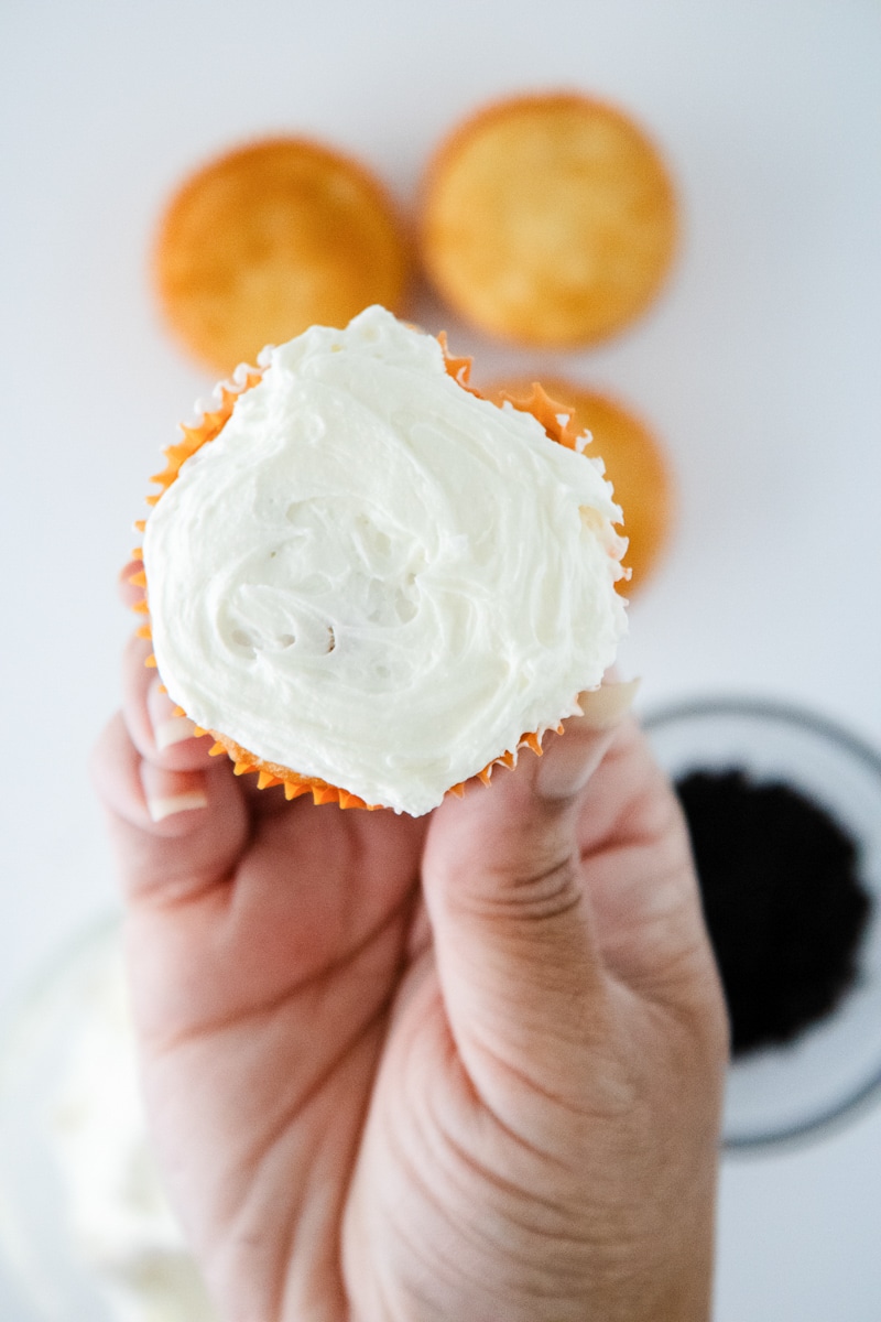 Halloween Skeleton Cupcakes - All She Cooks