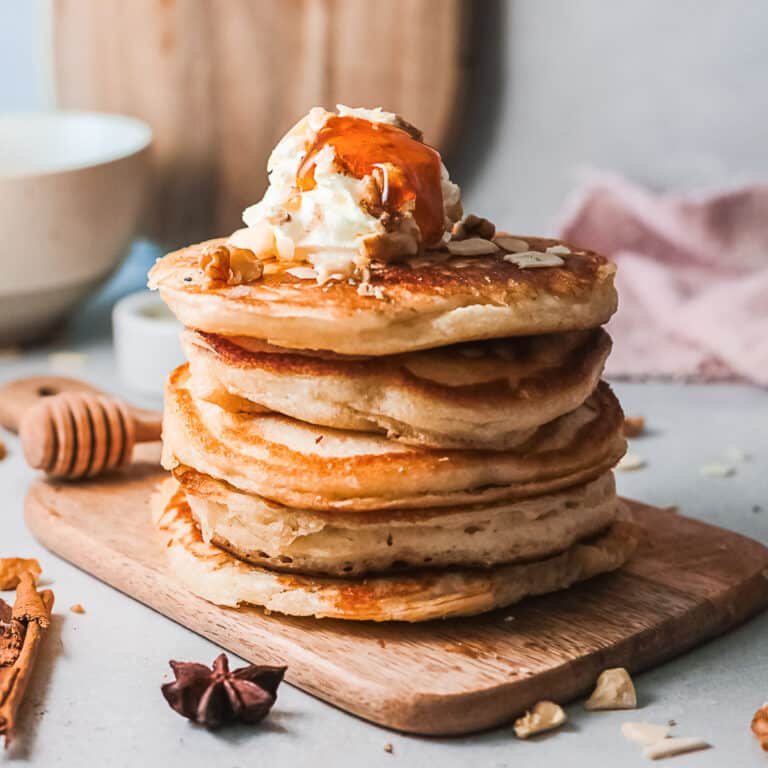 Pancake and Sausage on a Stick - All She Cooks