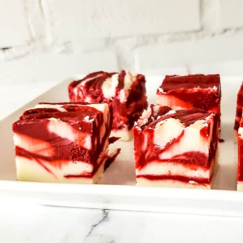 Red Velvet Fudge - All She Cooks