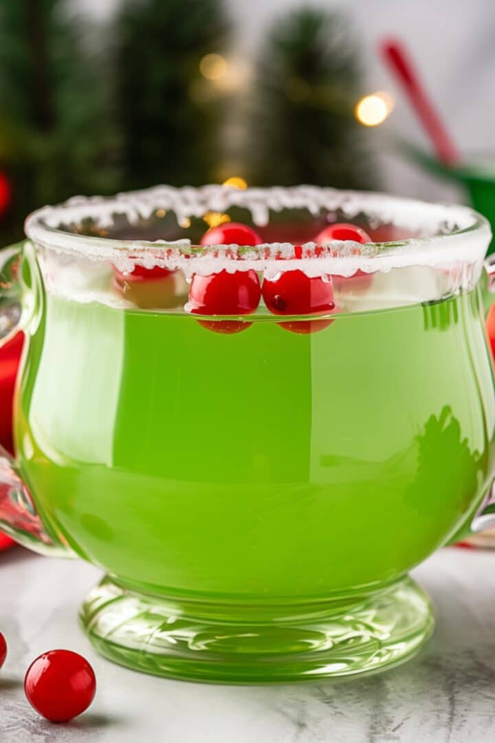 Grinch Punch - All She Cooks