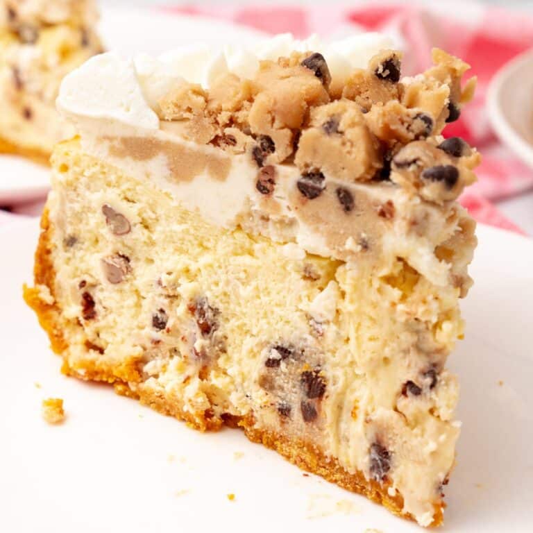 Copycat Cheesecake Factory Cookie Dough Cheesecake - All She Cooks